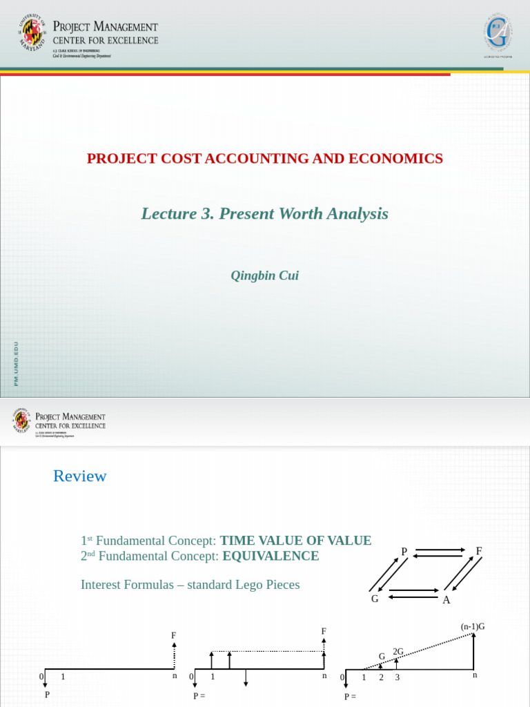 Lecture 3. Present Worth Analysis | PDF