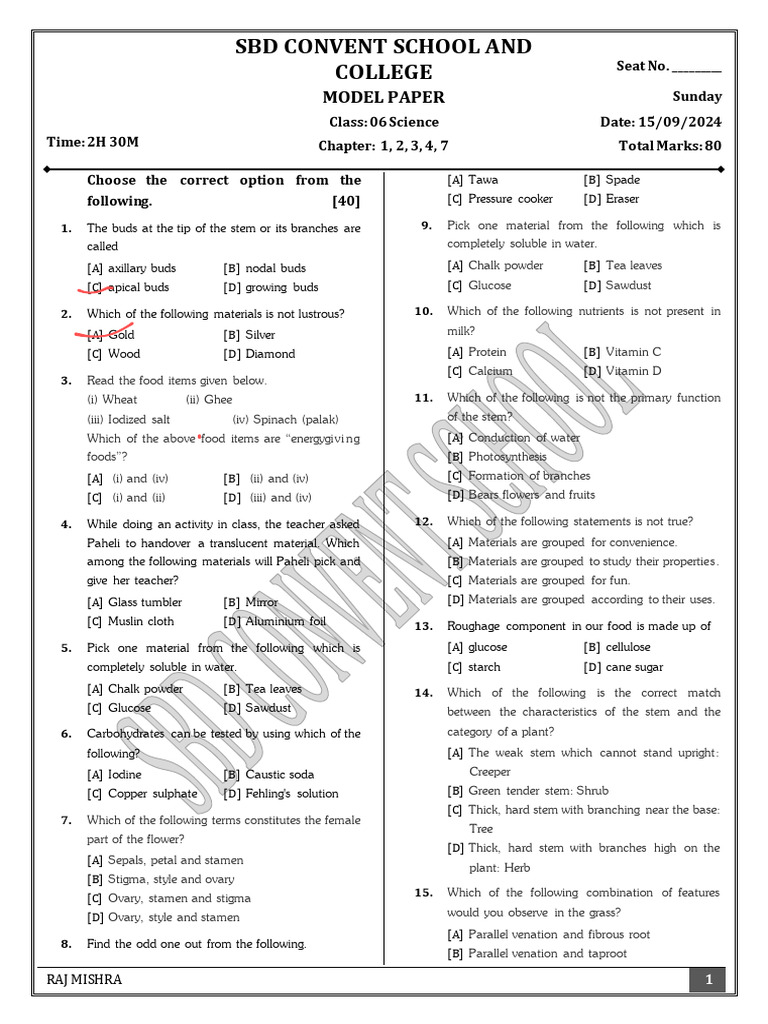 QP CH 1,2,3,4,7 DT 15 09 2024 915202441944820 | PDF