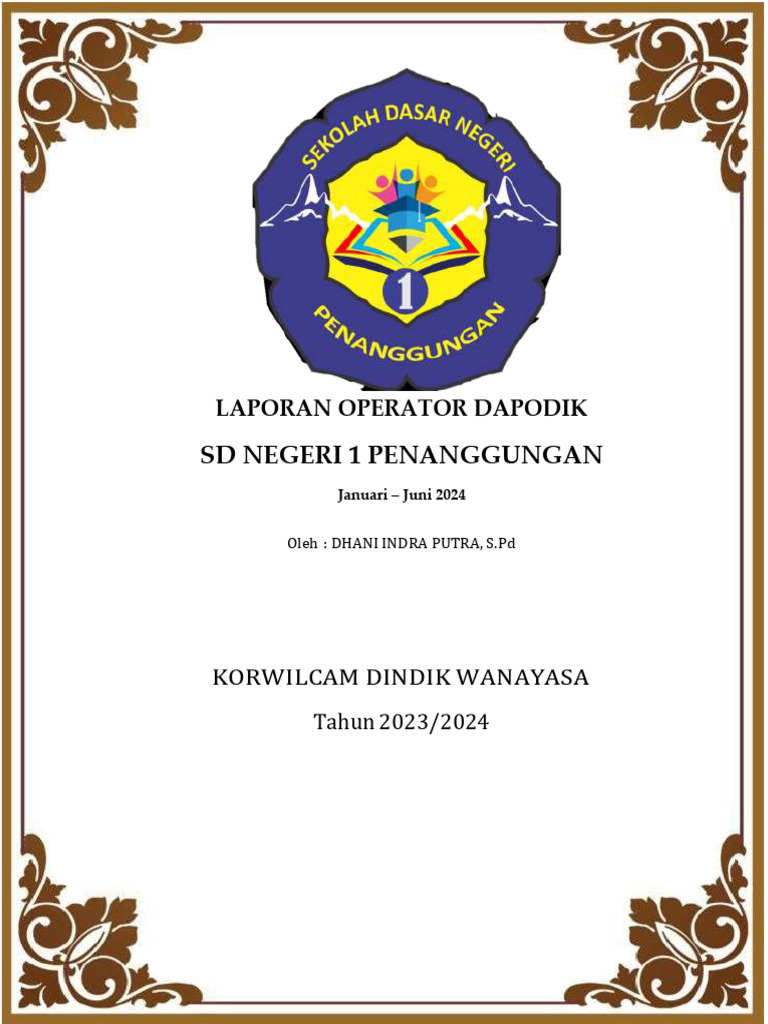 Laporan Operator Dapodik Dhani | PDF