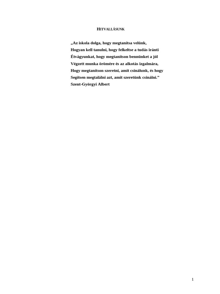 Pedagógiai Program | PDF