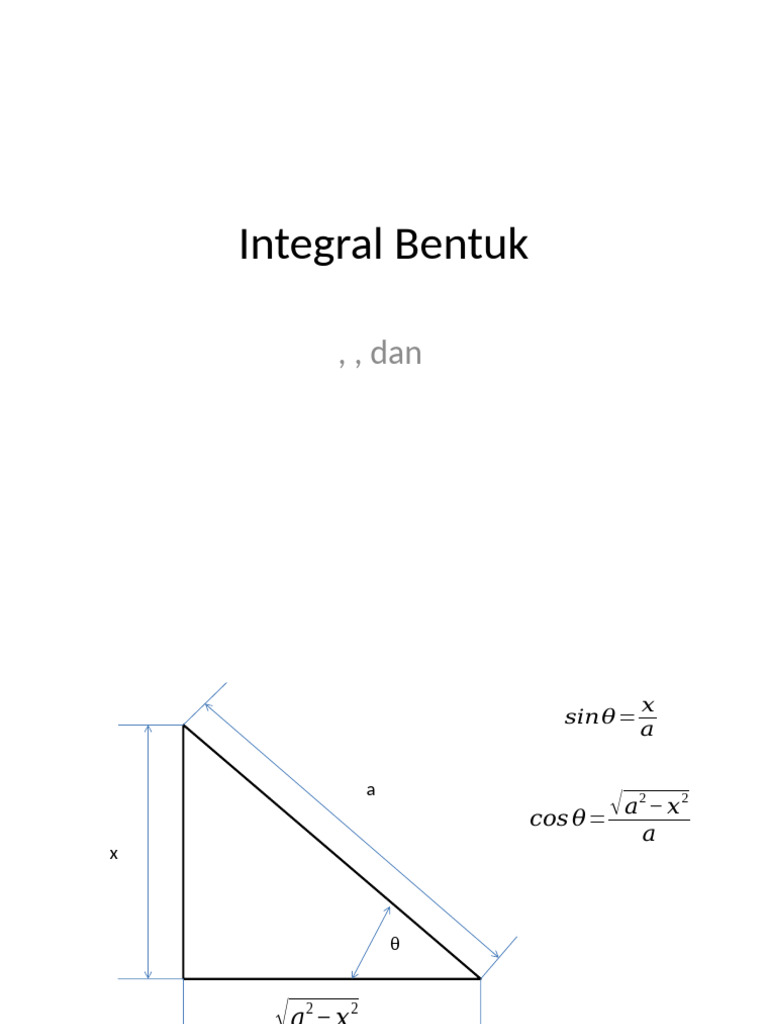 Integral Bentuk | PDF