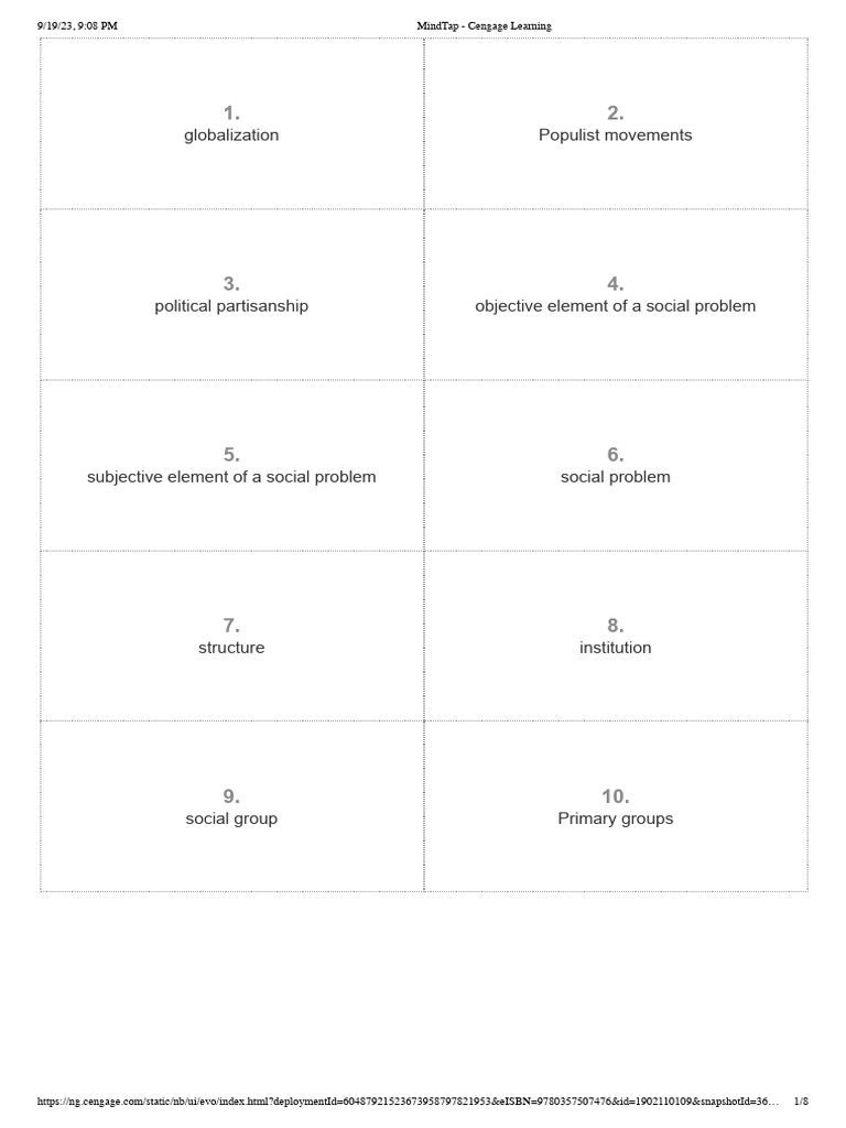 Flashcards Chapter 1 | PDF