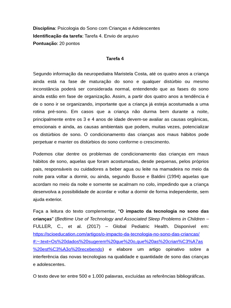 Tarefa 7 | PDF
