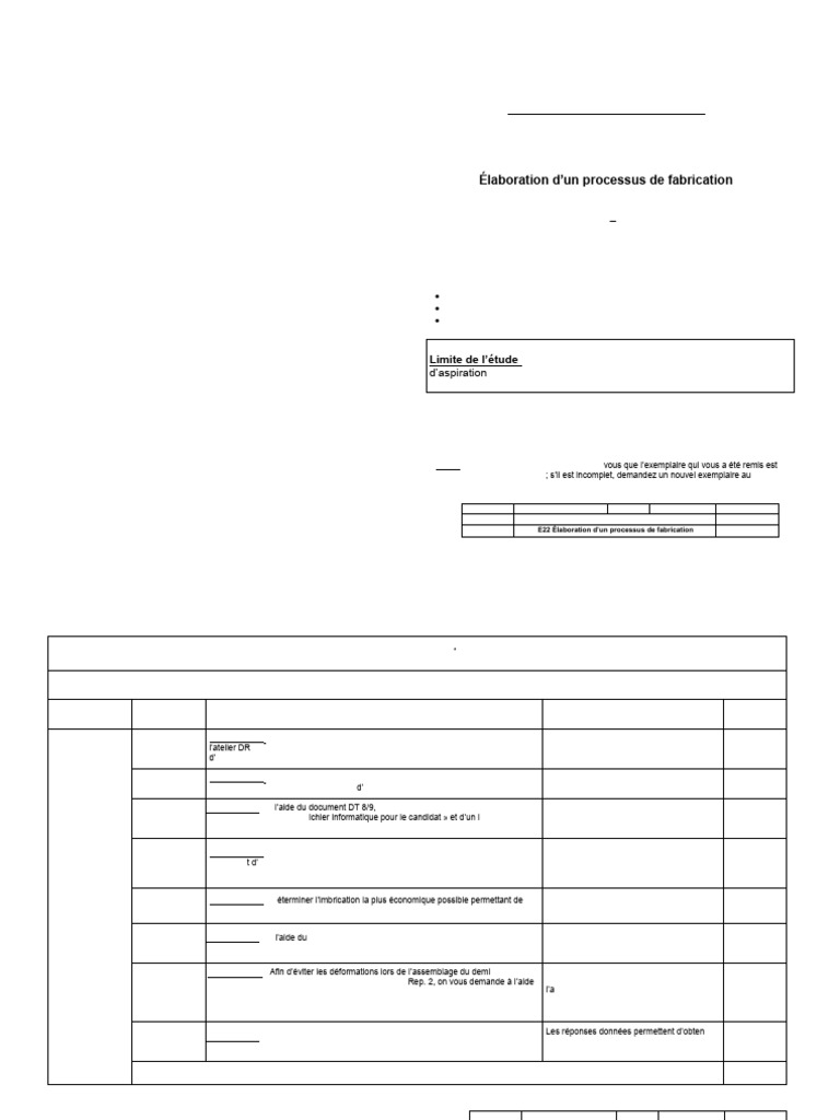 E22 Bac Pro Tci Juin 2019 Partie 2 Dossier Reponses | PDF
