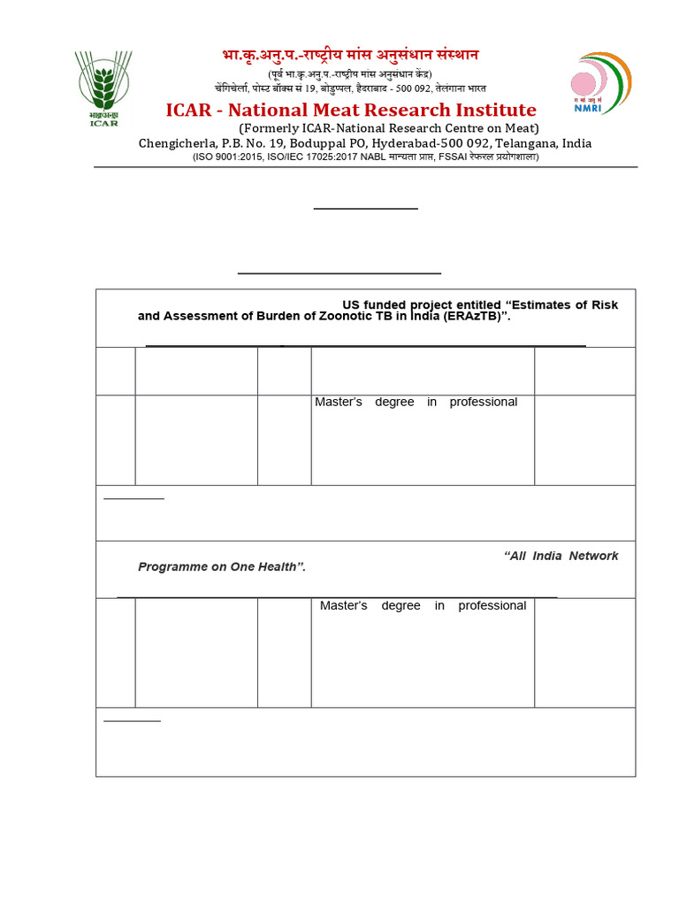 ICAR - National Meat Research Institute | PDF