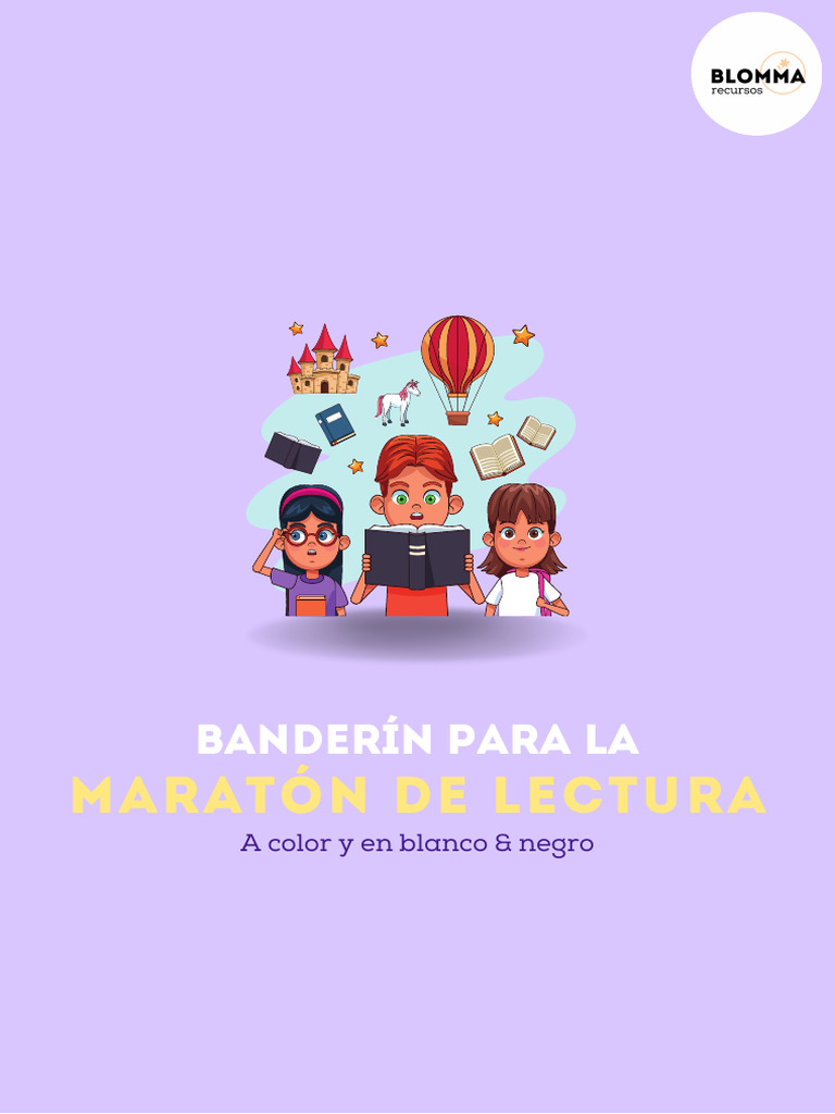 Banderín Maratón de Lectura | PDF