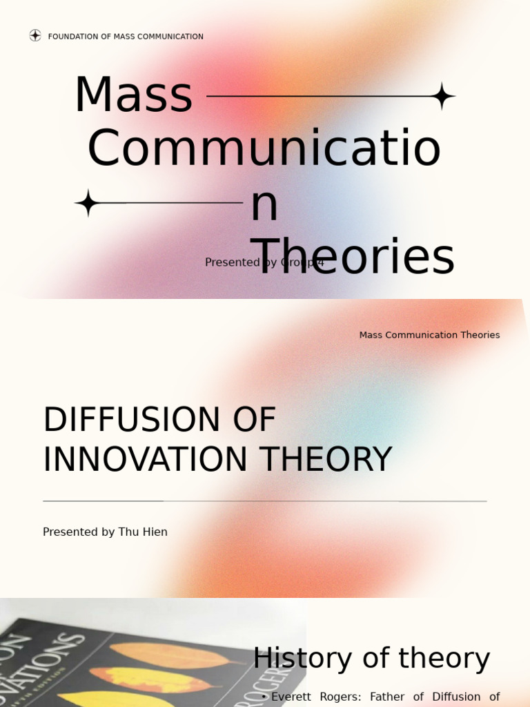 Mass Communication Theories Presentation | PDF