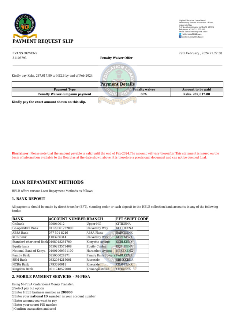 Penalty Waiver Request | PDF
