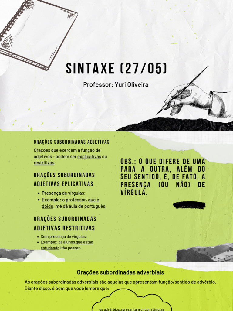Finalização - Sintaxe | PDF