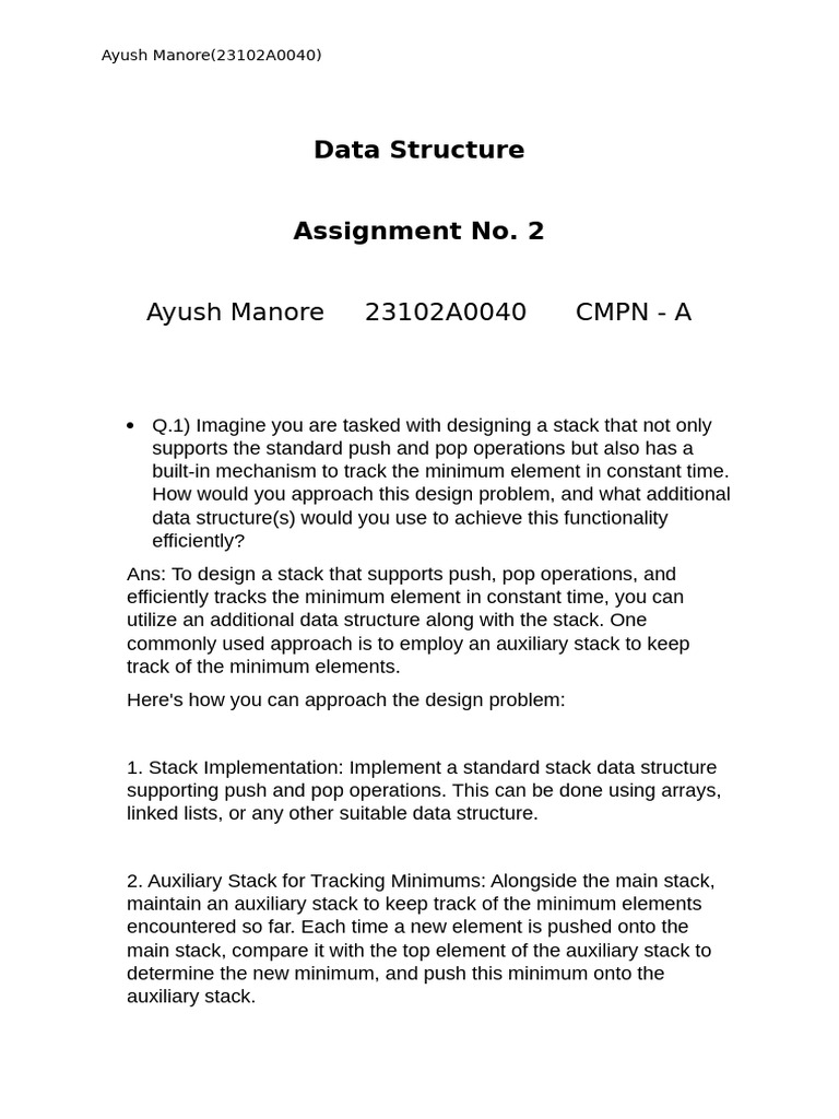 23102A0040 Assignment2 | PDF