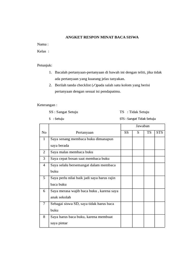 Instrumen Penelitian - 125105 | PDF