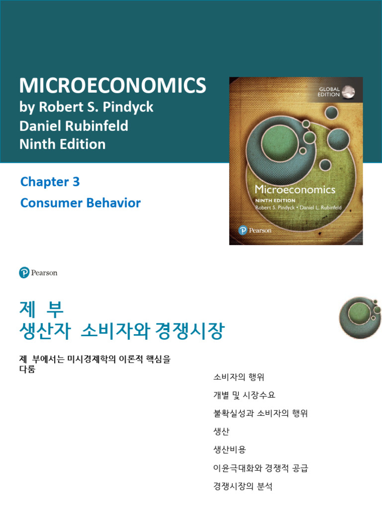 Pindyck PPT CH03 한글 | PDF