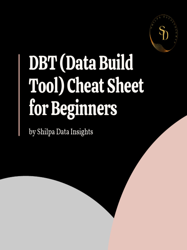 DBT Cheatsheet | PDF