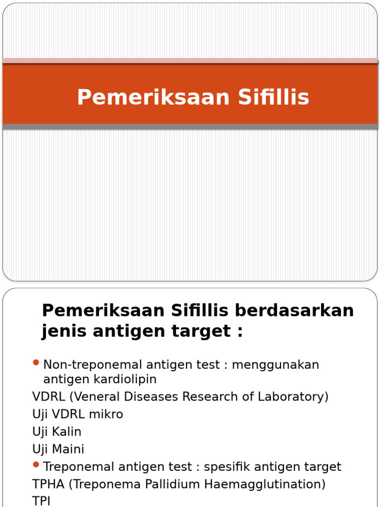 Responsi Pemeriksaan Sifilis | PDF