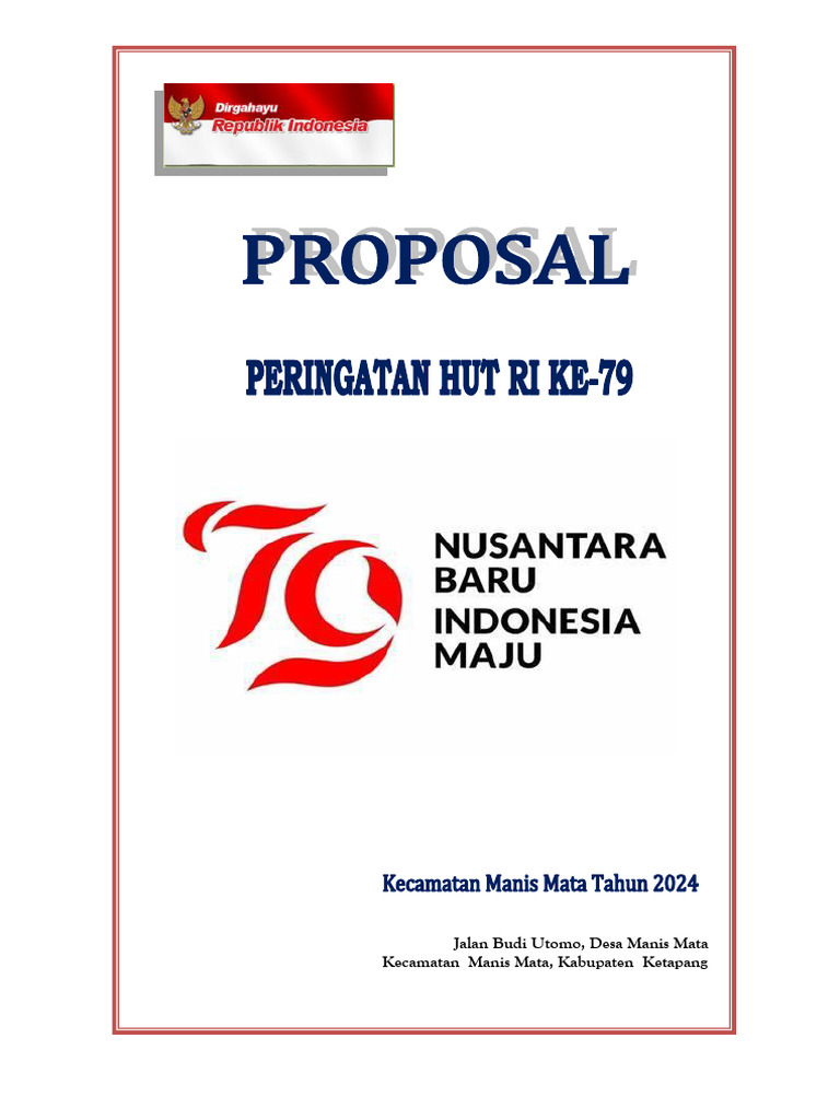 Proposal HUT RI 2024 | PDF