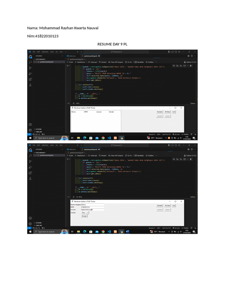 Resume PL Day 9 | PDF