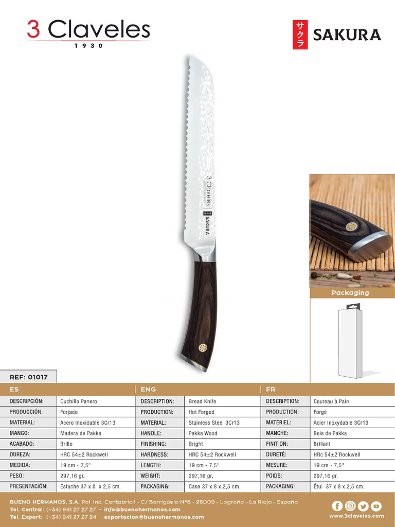 01017_3Claveles_Cuchillo_Pan_Sakura | PDF