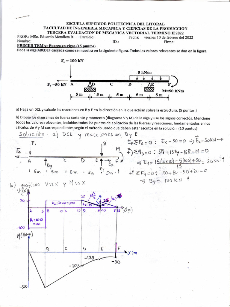 EXA-2022-2S-MV SOL - Mejora | PDF | Ciencias fisicas | Métodos y materiales de enseñanza