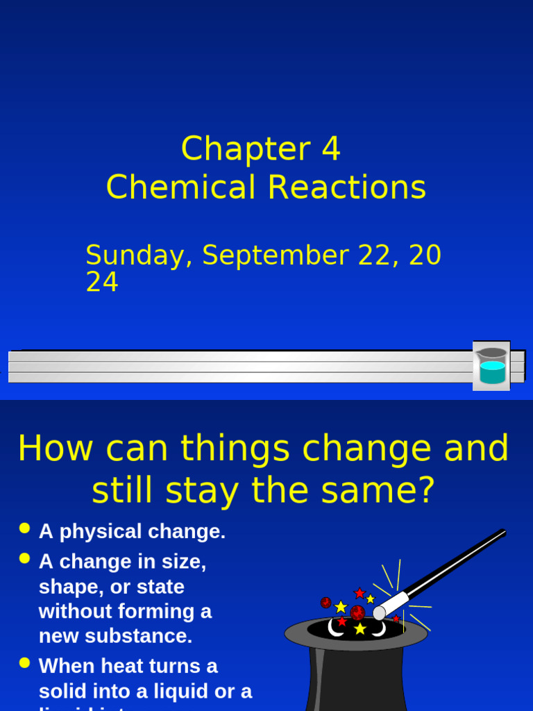 Chemical - Reactions - RMS 3 | PDF