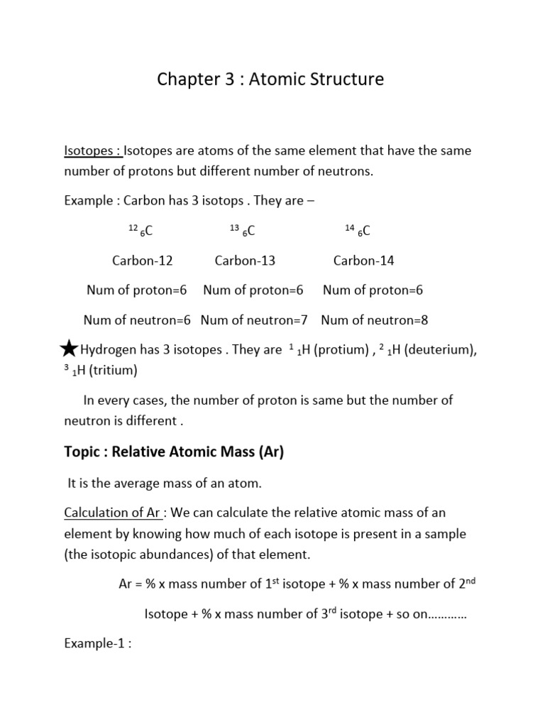 Atomic_Structure | PDF