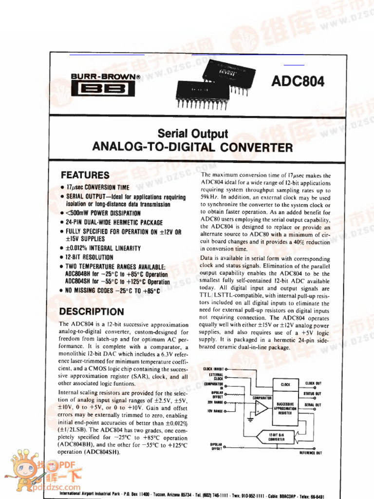 ADC804BHQ | PDF