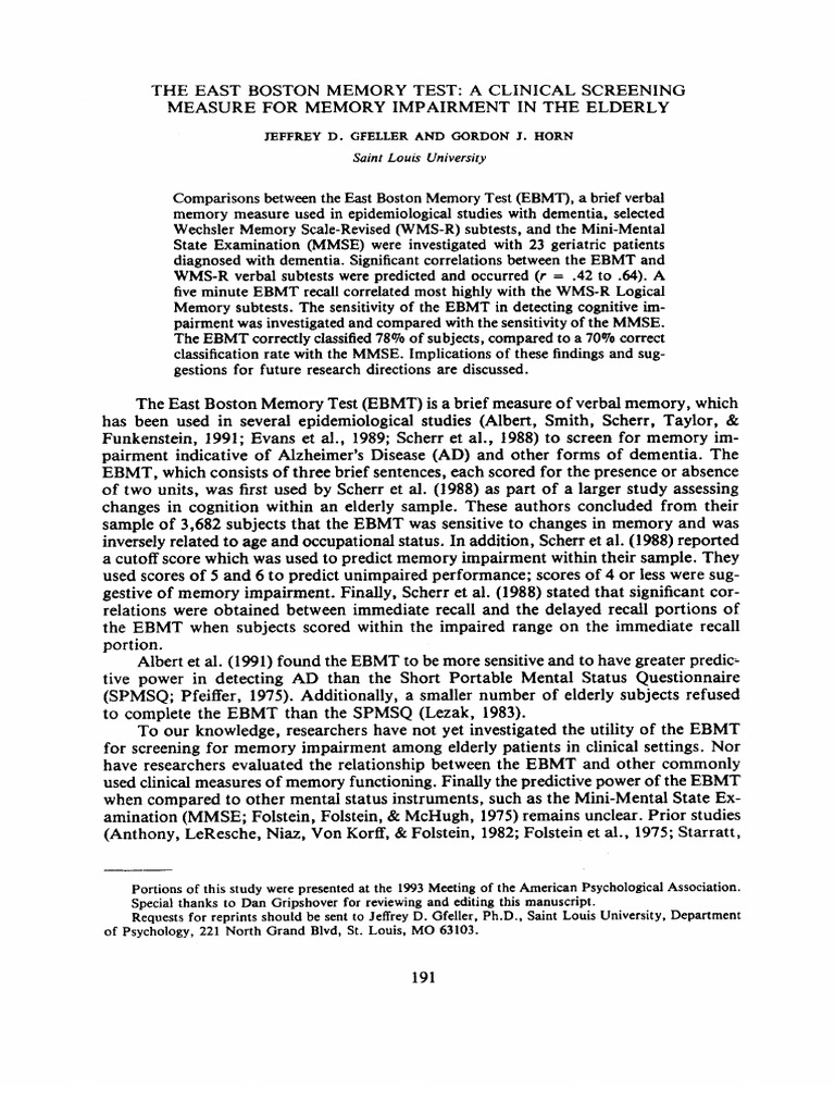 Gfeller 1996 | PDF