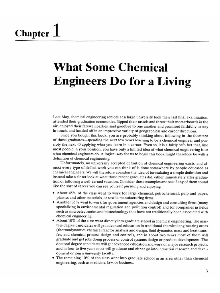 Job Opportunity and Responsibility of Chemical Engineers | PDF