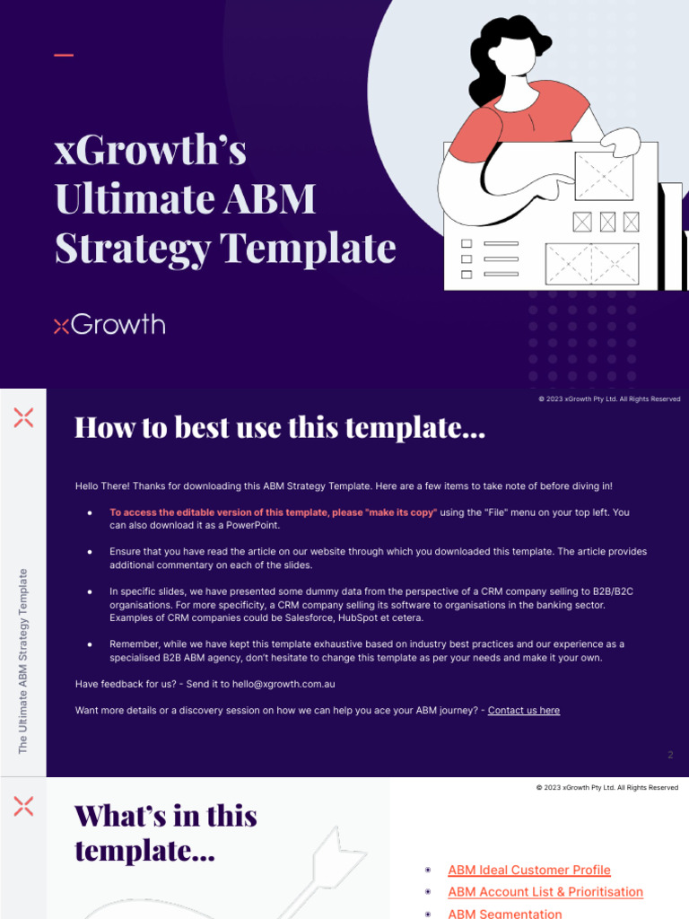 (Make A Copy) - XGrowth's Ultimate ABM Strategy Template - v01 | PDF