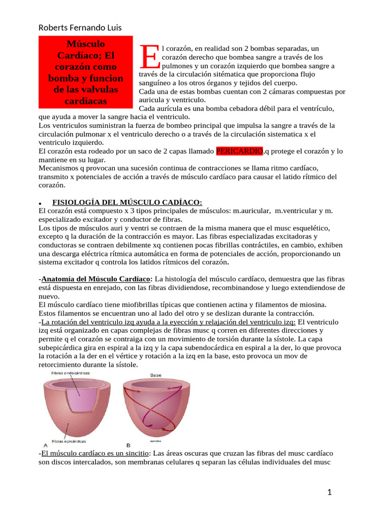 Capitulo 9 Guyton (Músculo cardíaco) | PDF