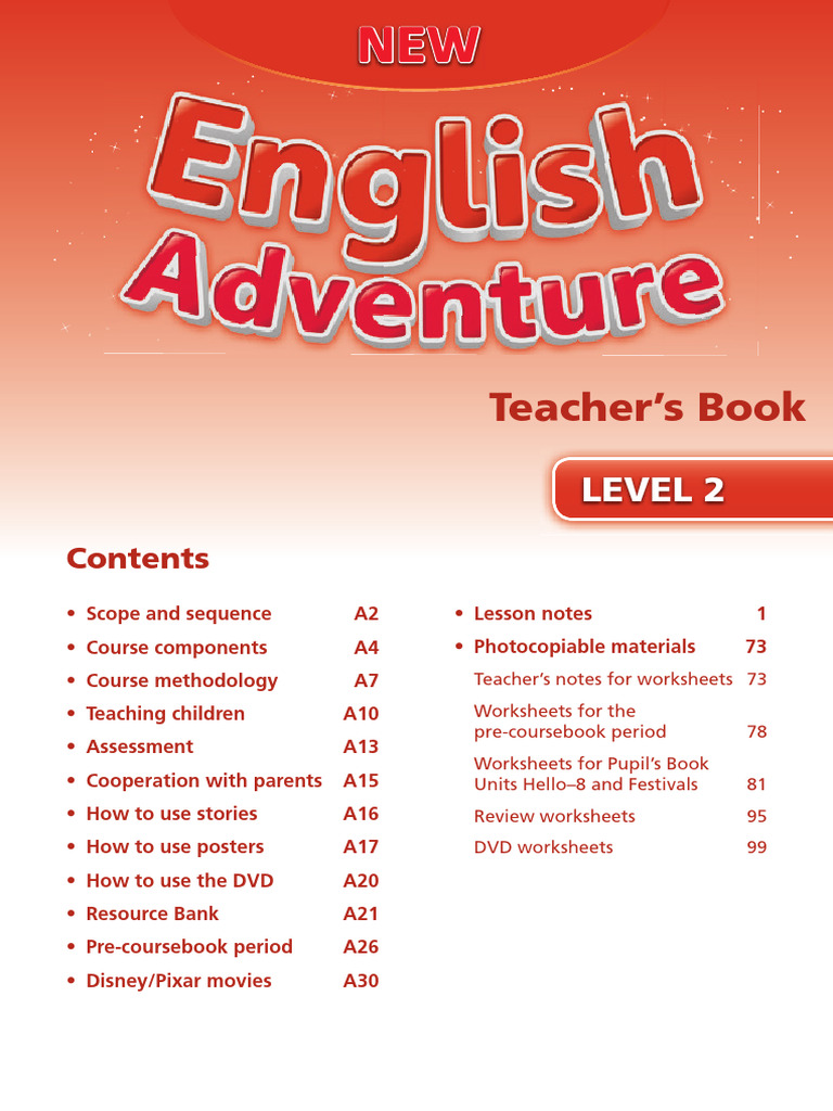 New English Adventure 2 Teachers Book | PDF