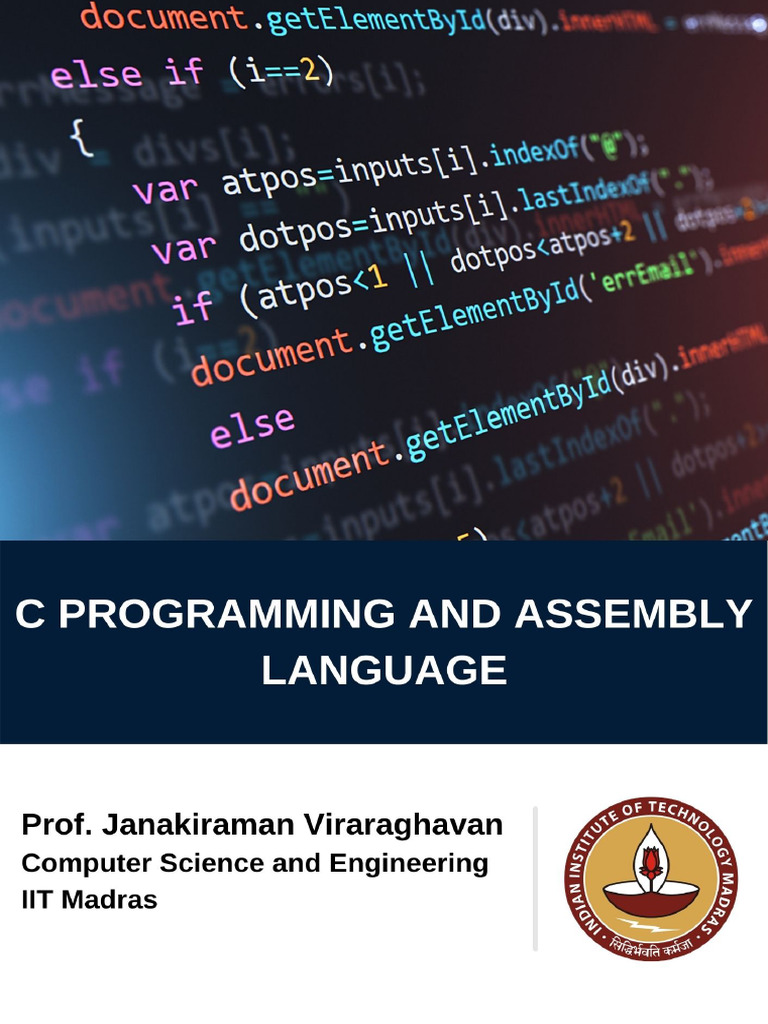 c Programming and Assembly Language | PDF
