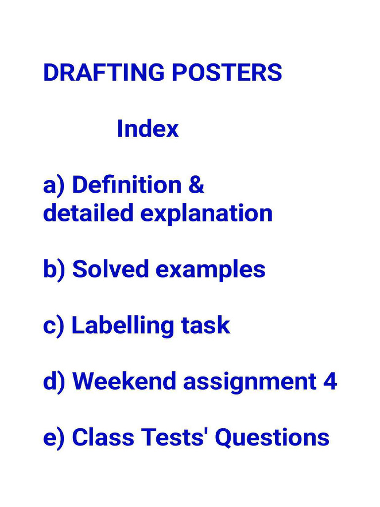 Class XI English Poster Making | PDF