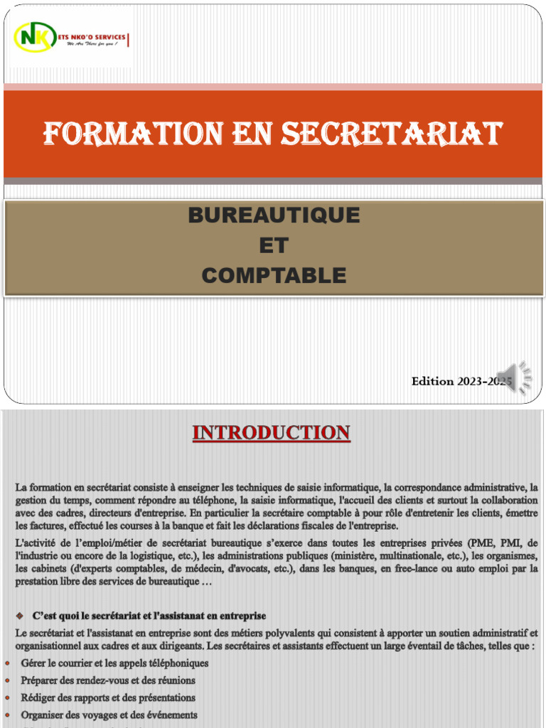 Formation en Secretariat | PDF