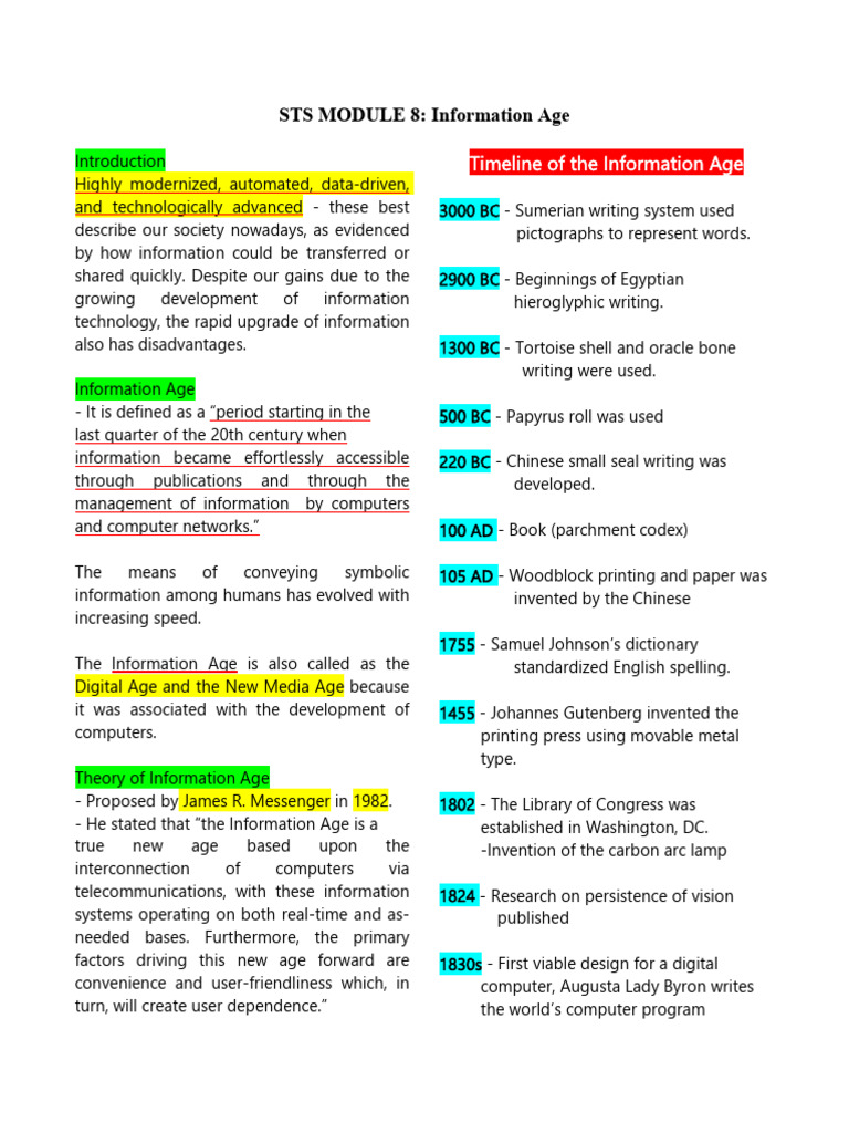 Sts Module 8 Reviewer 2 | PDF