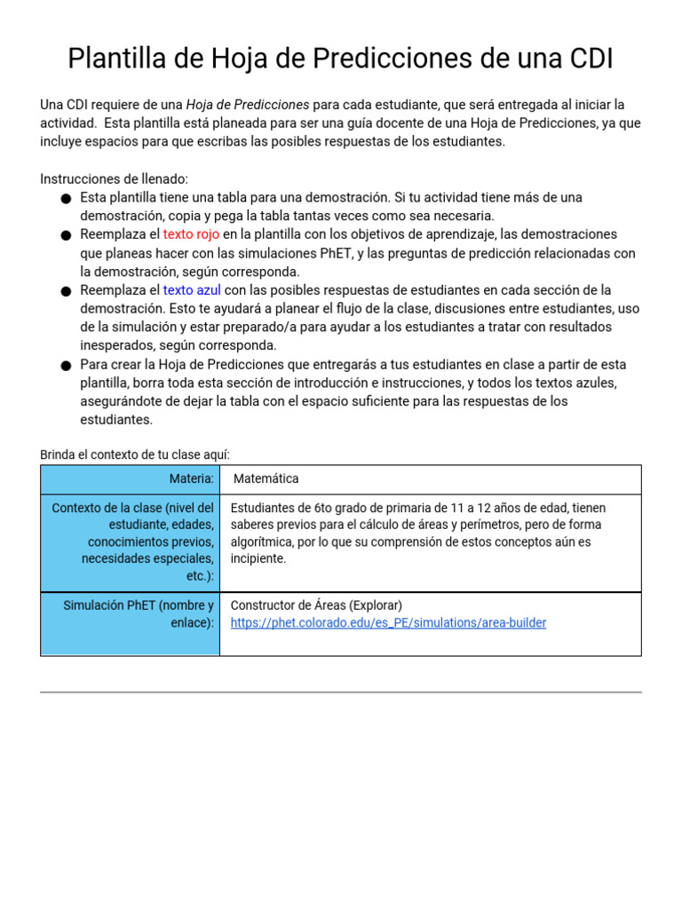 CDI - Constructor de áreas | PDF