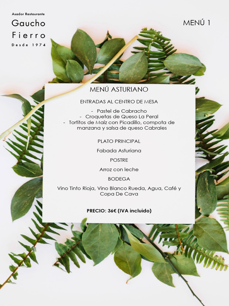 Menus Banquetes 2021 - Terin | PDF