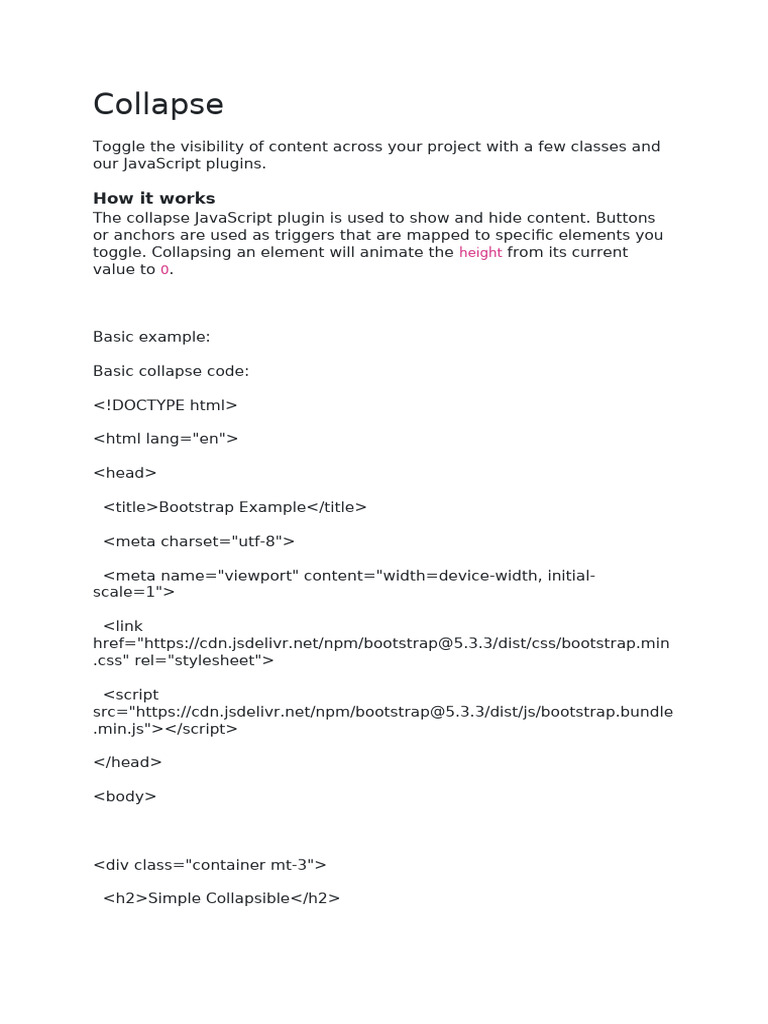 Collapse Component | PDF