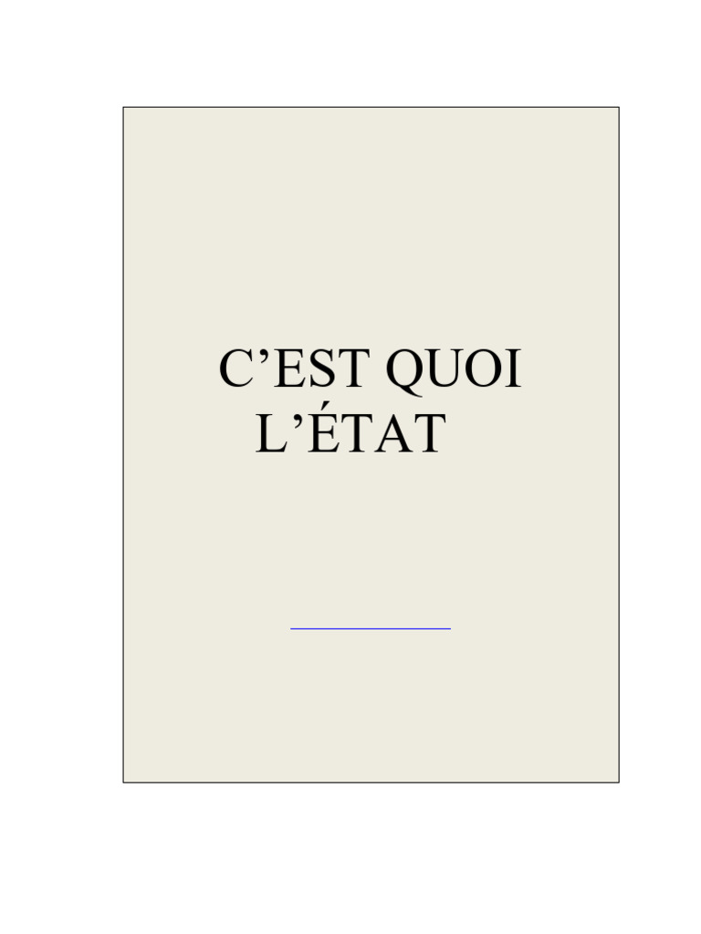 C_est_quoi_Etat | PDF