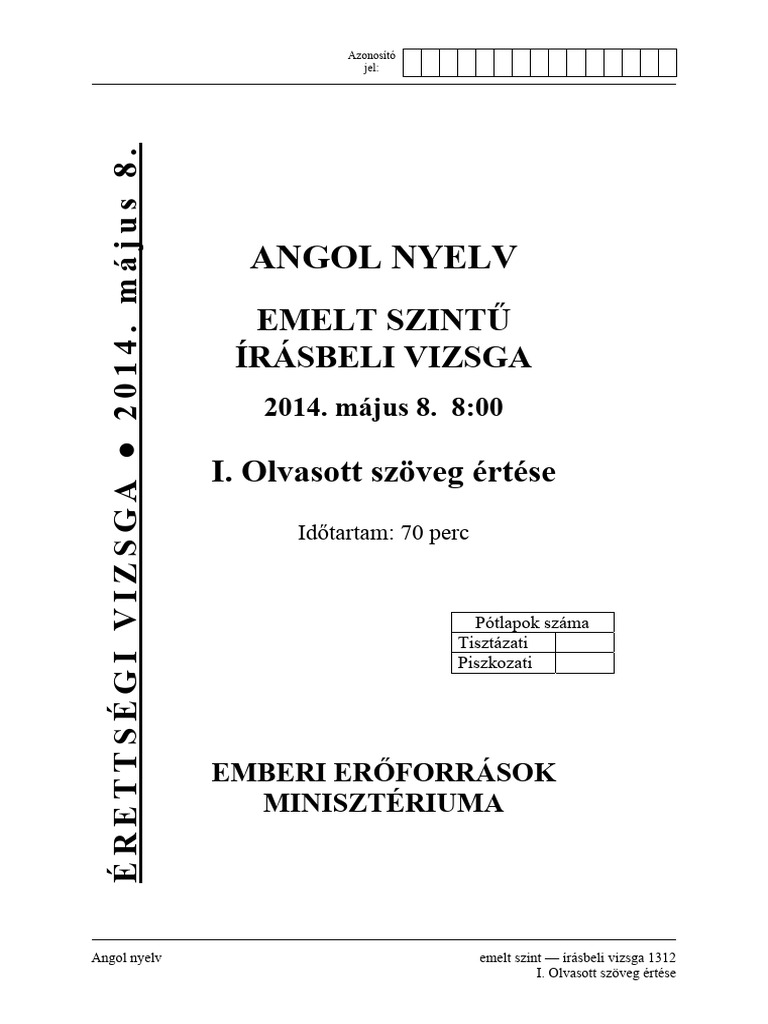e_angol_2014_reading | PDF