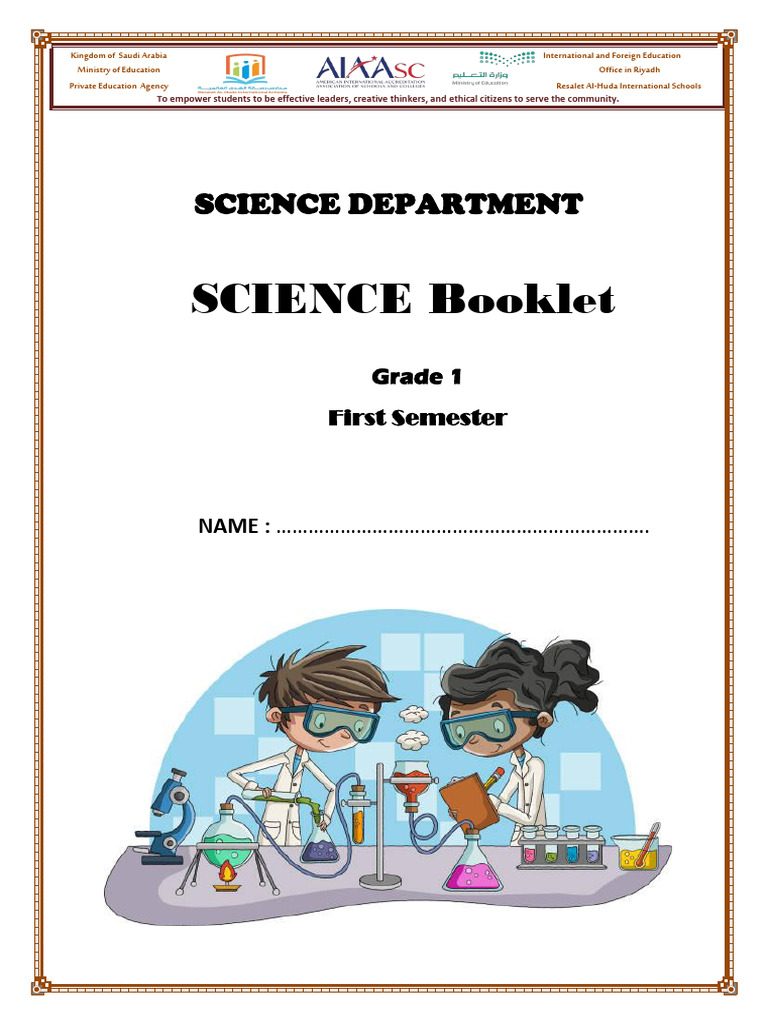 Science Booklet For Grade 1 | PDF