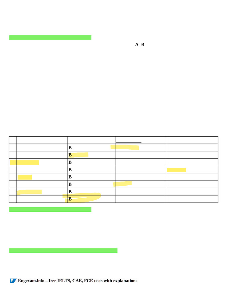 CAE Reading and Use of English Practice Test 1 Printable-1-10 | PDF