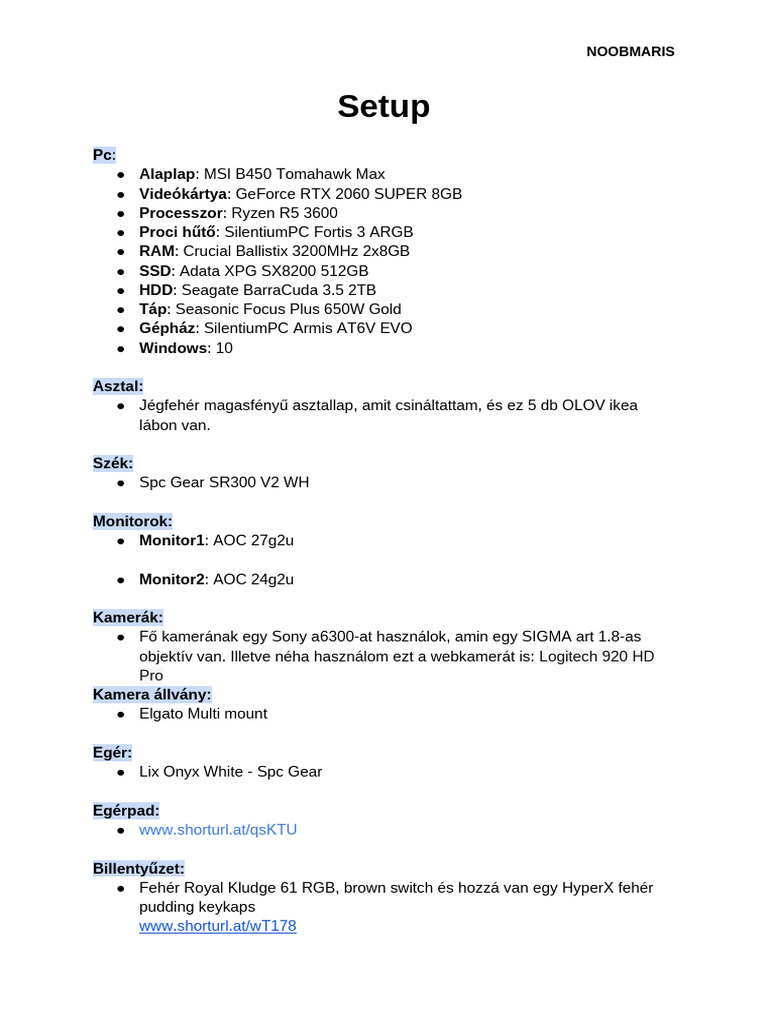 Noobmaris Setup | PDF