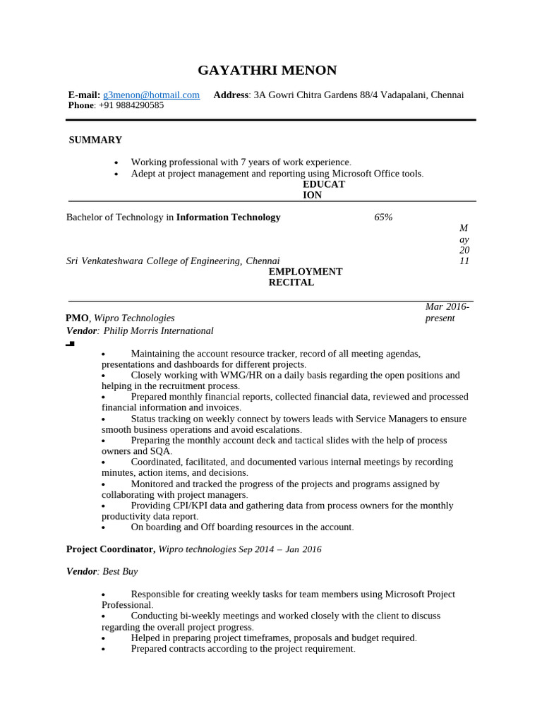 Gayathri Menon | PDF