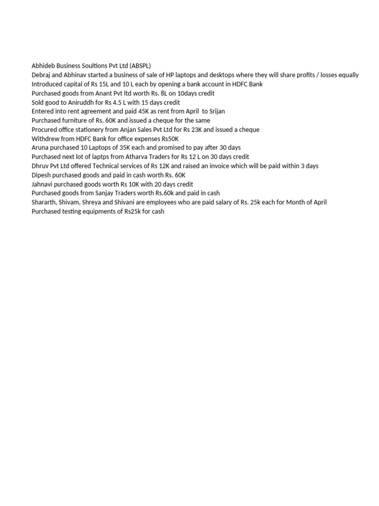 FA Practice Sums | PDF