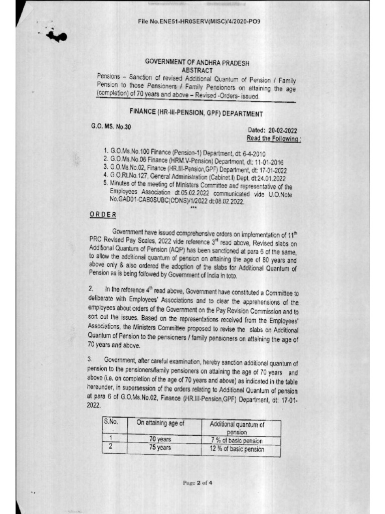 Additional Quantum Pension | PDF