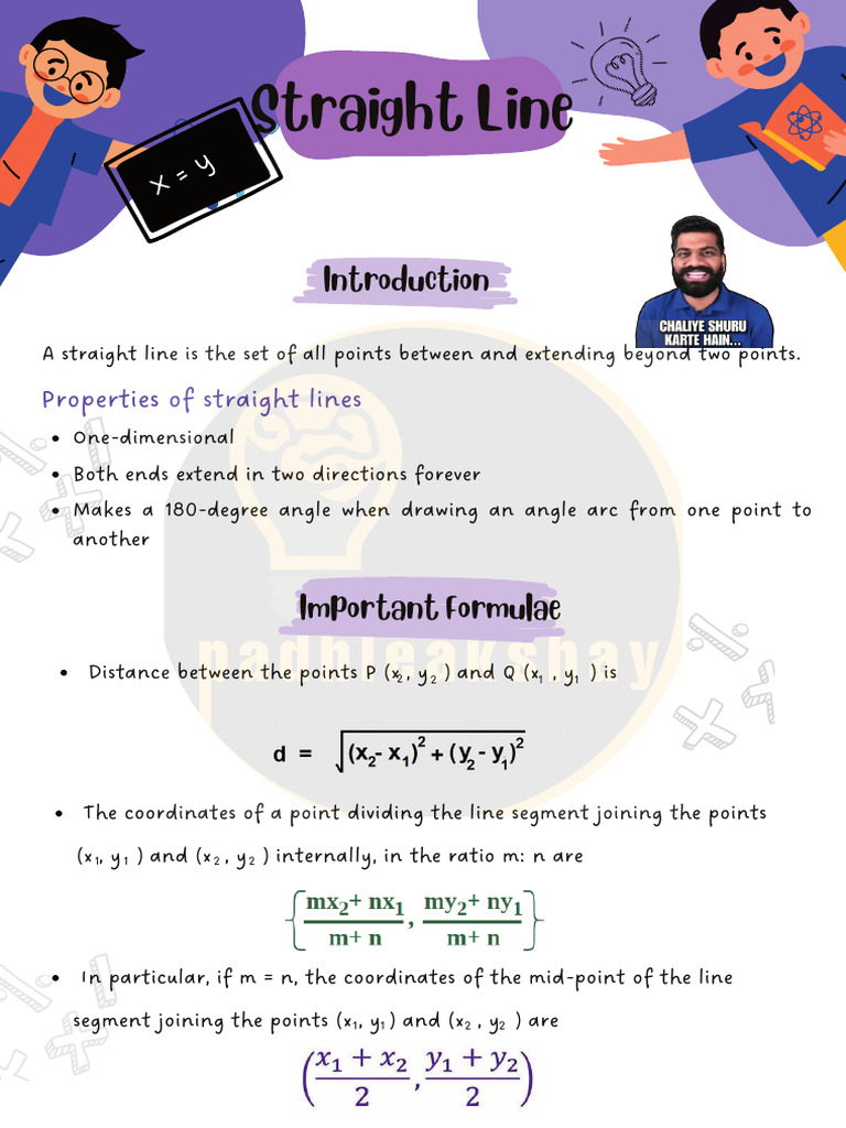Straight Lines | PDF