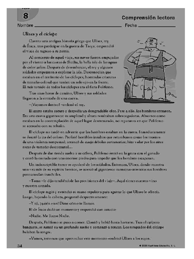 Ulises y El Ciclope. | PDF