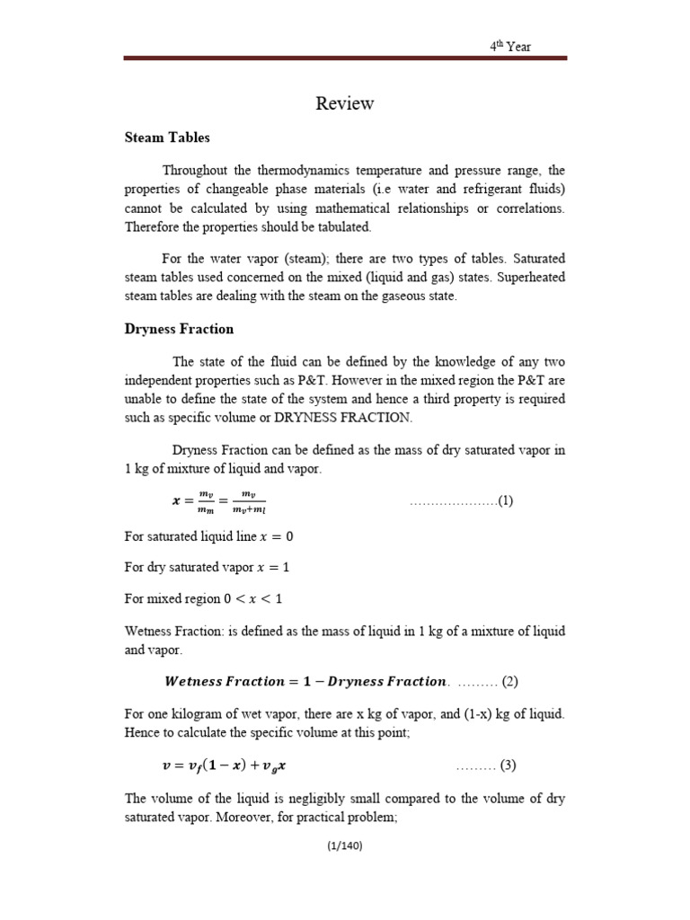 PowerPlantLec 1 | PDF | Steam | Enthalpy