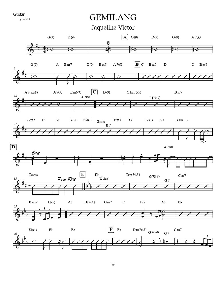 Gemilang Jaq - Guitar - Musx | PDF