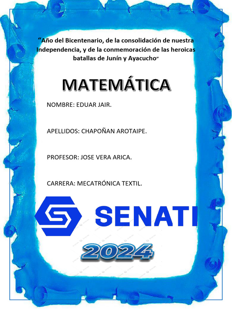 Entregable 3 de Matemática | PDF